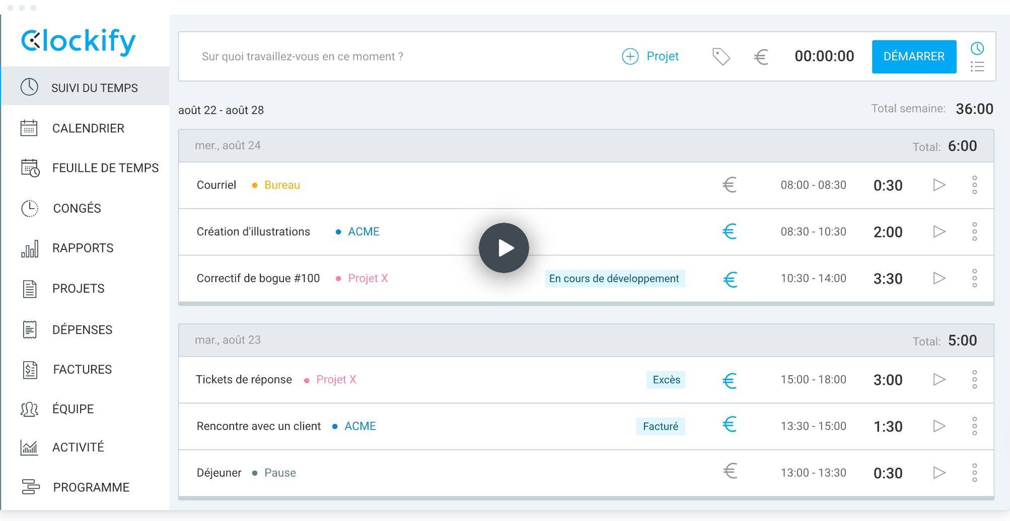 Clockify. Un bon logiciel de suivi du temps – Les Outils Productivité