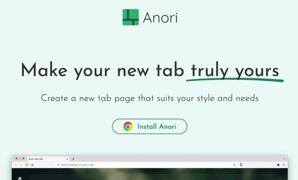 Anori. Dotez-vous d’une page de démarrage sur le web optimisée – Les ...