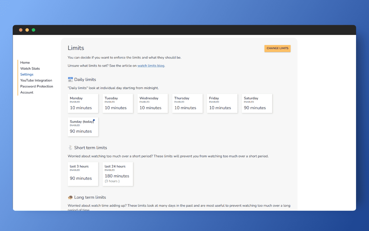 Watchlimits. Comment limiter le temps passé à regarder des vidéos sur ...