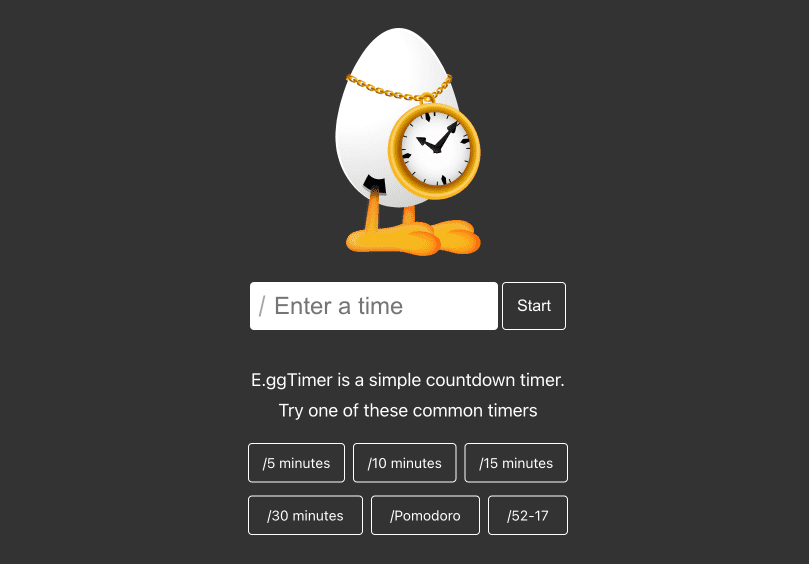 E.ggTimer : Un minuteur en ligne pour Gérer Votre Temps – Les Outils ...